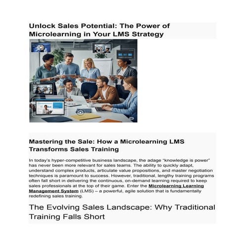 Unlock Sales Potential_ The Power of Microlearning in Your LMS Strategy.pdf