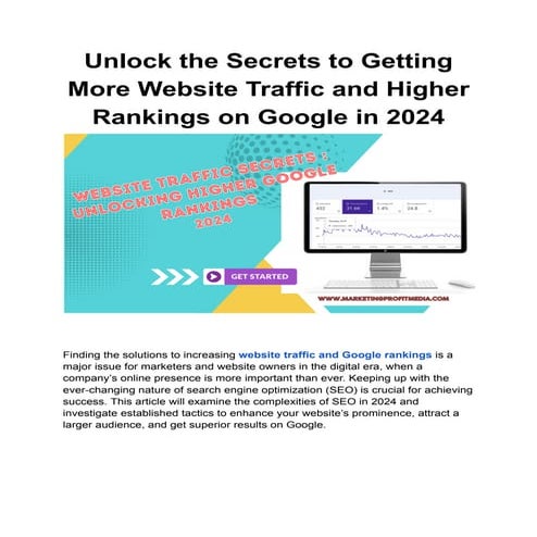 Unlock the Secrets to Getting More Website Traffic and Higher Rankings on Google in 2024.pdf