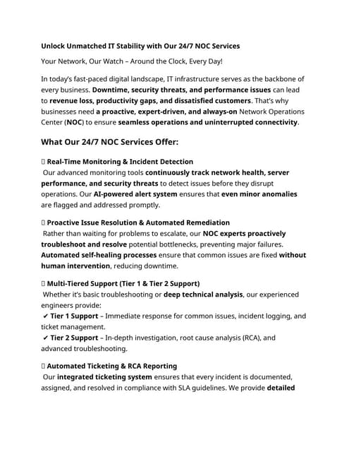 Enhancing IT Infrastructure with HEX64’s Premier NOC Security Services ...