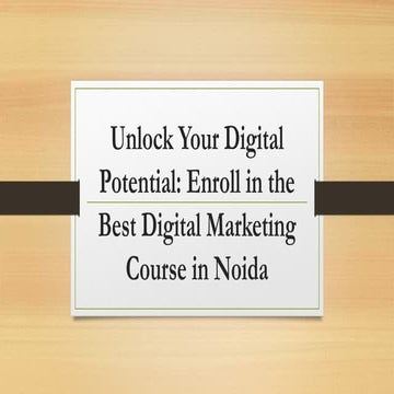 Unlock Your Digital Potential Enroll in the Best Digital Marketing ...