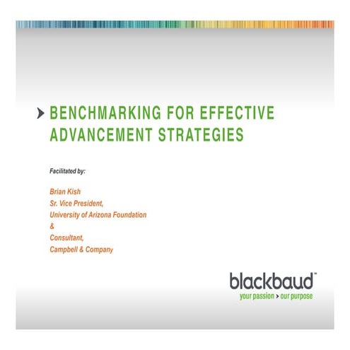 Unlv user forum_briankish_benchmarking | PDF | Undergraduate Education ...