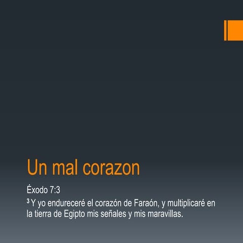 Un mal corazon | PPTX