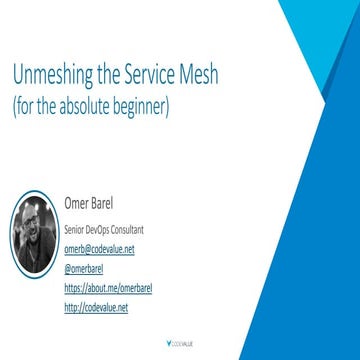 Unmeshing the service mesh | PPT