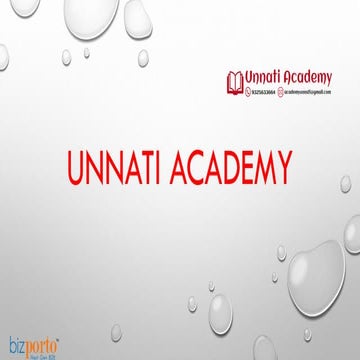 Unnati Academy in Pune | PPT