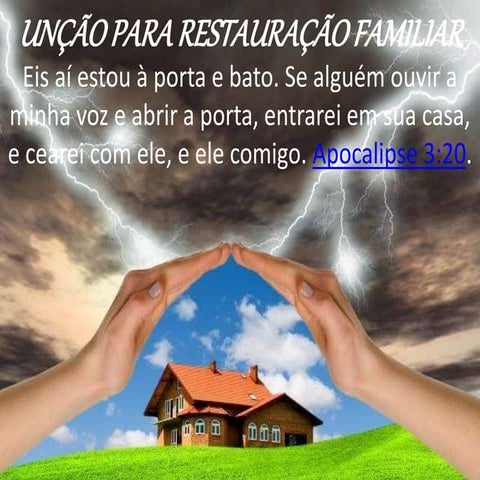 Unção para restauraçãofamiliar | PPT