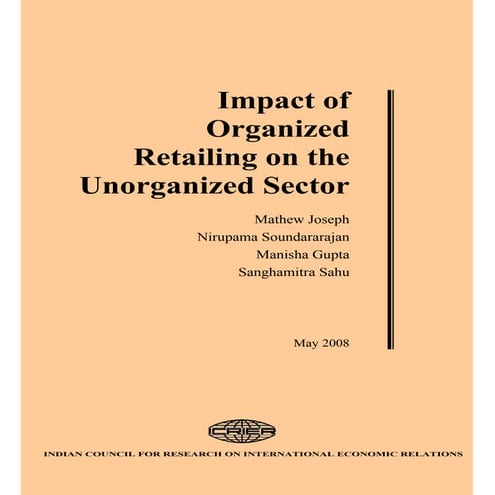 Unorganized retail in india | PDF