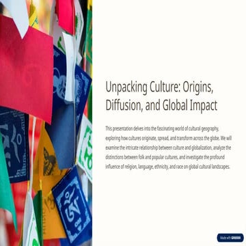 Top 10 Different Cultures Around the World | PPTX