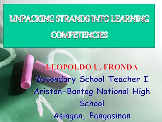 Deped Guide on Unpacking Curriculum Standards.pdf | Educational Assessment | Education