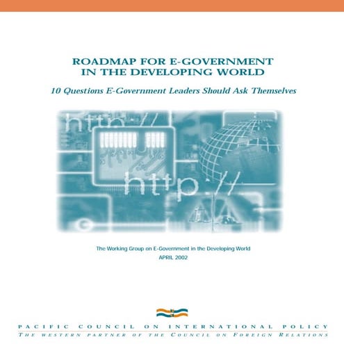 Roadmap for E-government in the Developing World | PDF