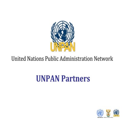 United Nations Public Administration Network UNPAN Partners | PDF