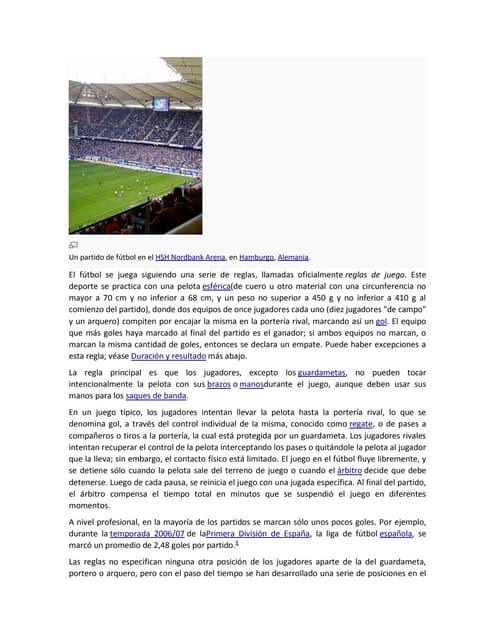 DISCURSO SOBRE EL FUTBOL - Manuel A | PDF