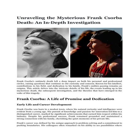 Unraveling the Mysterious Frank Csorba Death_ An In-Depth Investigation.pdf