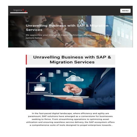 Unravelling Business with SAP & Migration Services.pdf