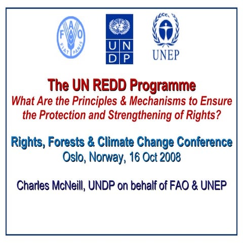 The UN-REDD initiative | PPT