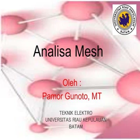 Analisis Rangkaian Node dan contoh contoh soal | PPT