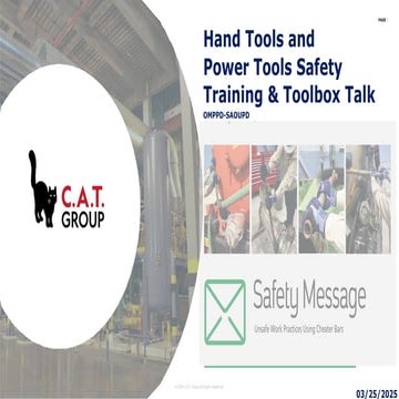 Unsafe practice & hand tools and power tools safety training.pdf