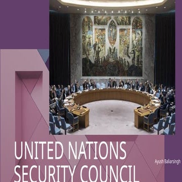 United Nations Security Council Introduction and Function | PPT