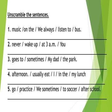 Unscramble the sentences.pptx