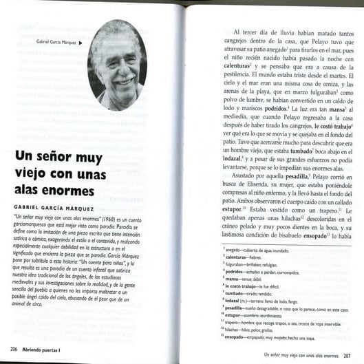 Un señor muy viejo con unas alas enormes | PDF