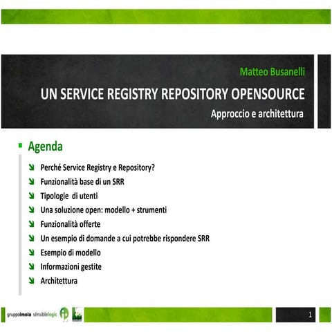 Service Registry Repository Opensource implementato su Semantic Media ...