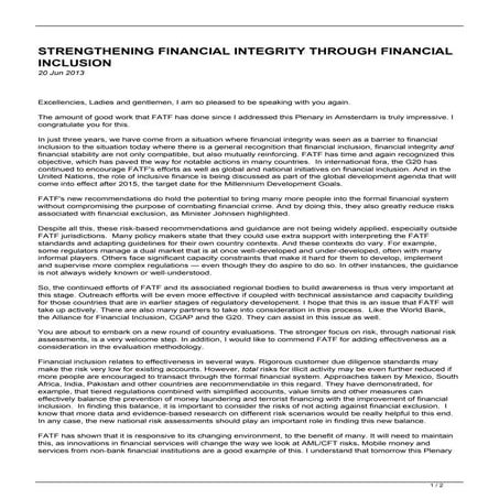 Unsgsa strengthening financial integrity through financial inclusion ...