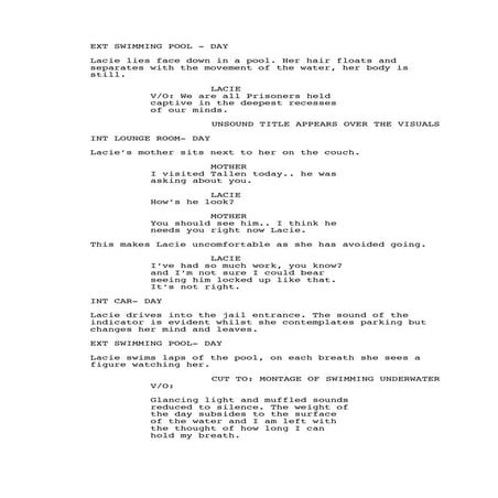 script thriller | PDF