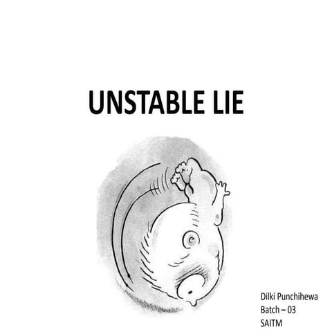 Unstable lie | PPTX