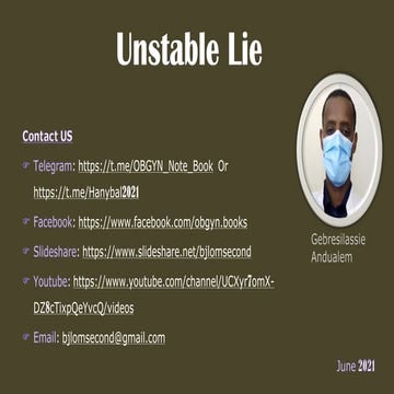 Unstable lie | PDF