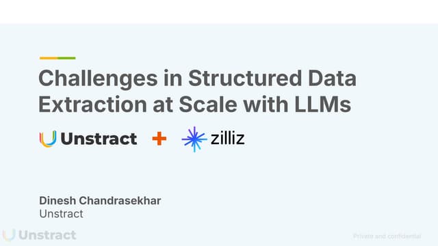 Challenges In Structured Document Data Extraction At Scale With Llms Ppt 7417
