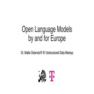 Occiglot - Open Language Models by and for Europe | PPT