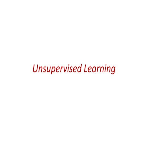 Unsupervised-learning.ppt
