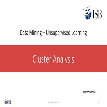 Unsupervised learning | PPTX