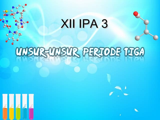 Kimia unsur golongan 1A & 2A | PPTX