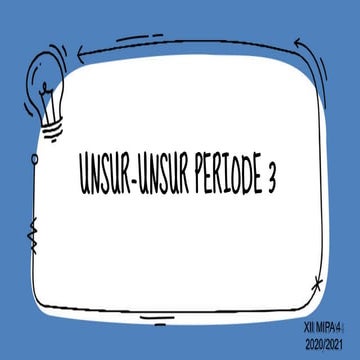 Unsur unsur periode 3 | PPTX