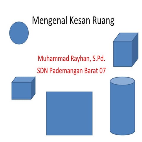 Unsur Ruang dalam seni rupa dalam pembelajaran | PPT