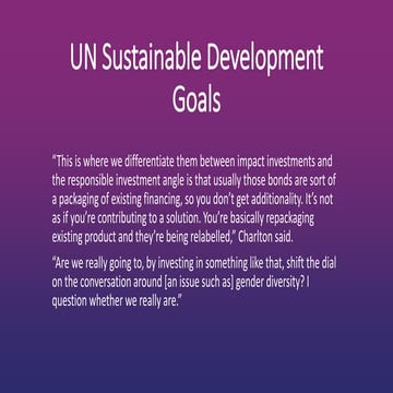 UN Sustainable Development Goals | PPTX