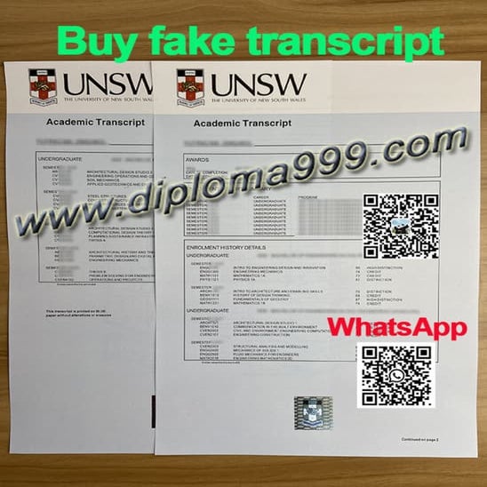 UNSW Transcript | PDF
