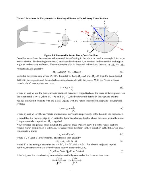 Lecture 10 Bending Stresses In Beams Pdf