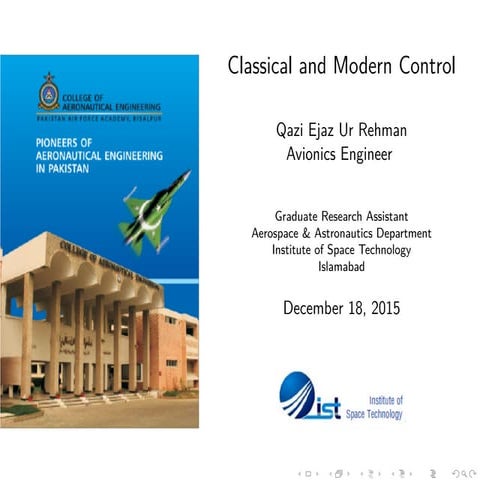 Classical and Modern Control Theory | PDF