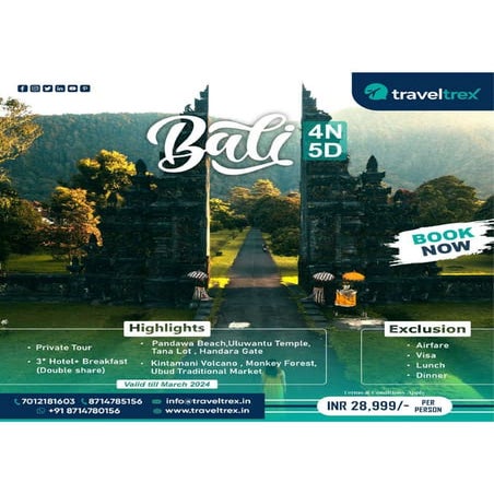 Bali 4N/5D Holiday Package | PDF