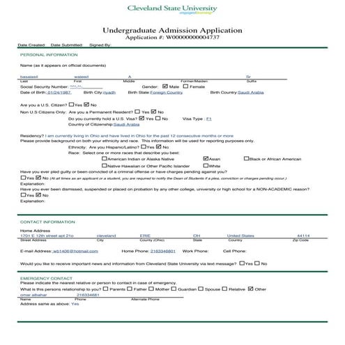 Campus Interview Registration Form | PDF