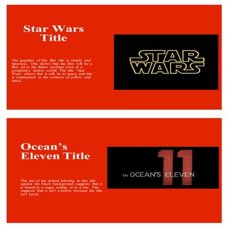 Fonts used in Film | PPT