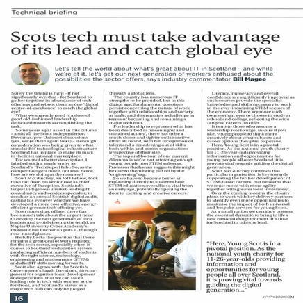 "Scottish technology must take advantage of its lead and catch a global ...