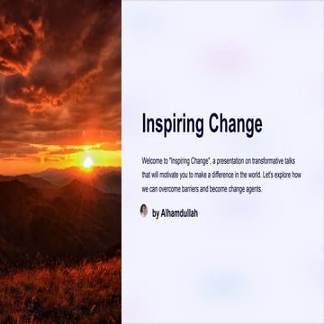 Becoming a changemaker | PPTX