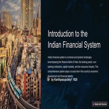 Structure of indian financial system of india | PPTX