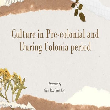 Pre colonial-period | PPTX