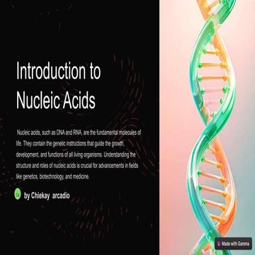 Nucluic acids science reporting grou 4 A | PPT