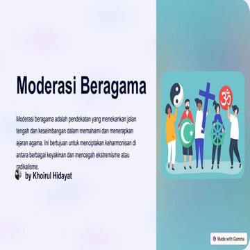 Moderasi beragama yang menjadi acuan kita dalam kehidupan.pptx