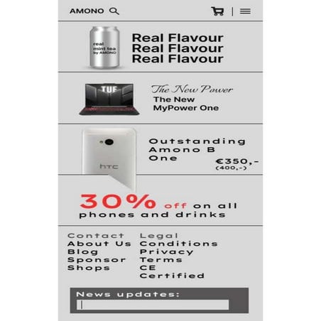 AMONO Website Wireframe Prototype by Lastpak | PDF