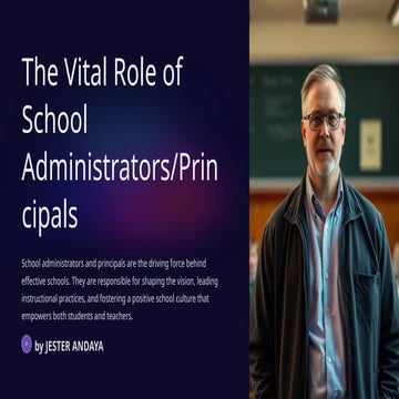 Role of School Administrator/ Principal in the Management of Curriculum ...